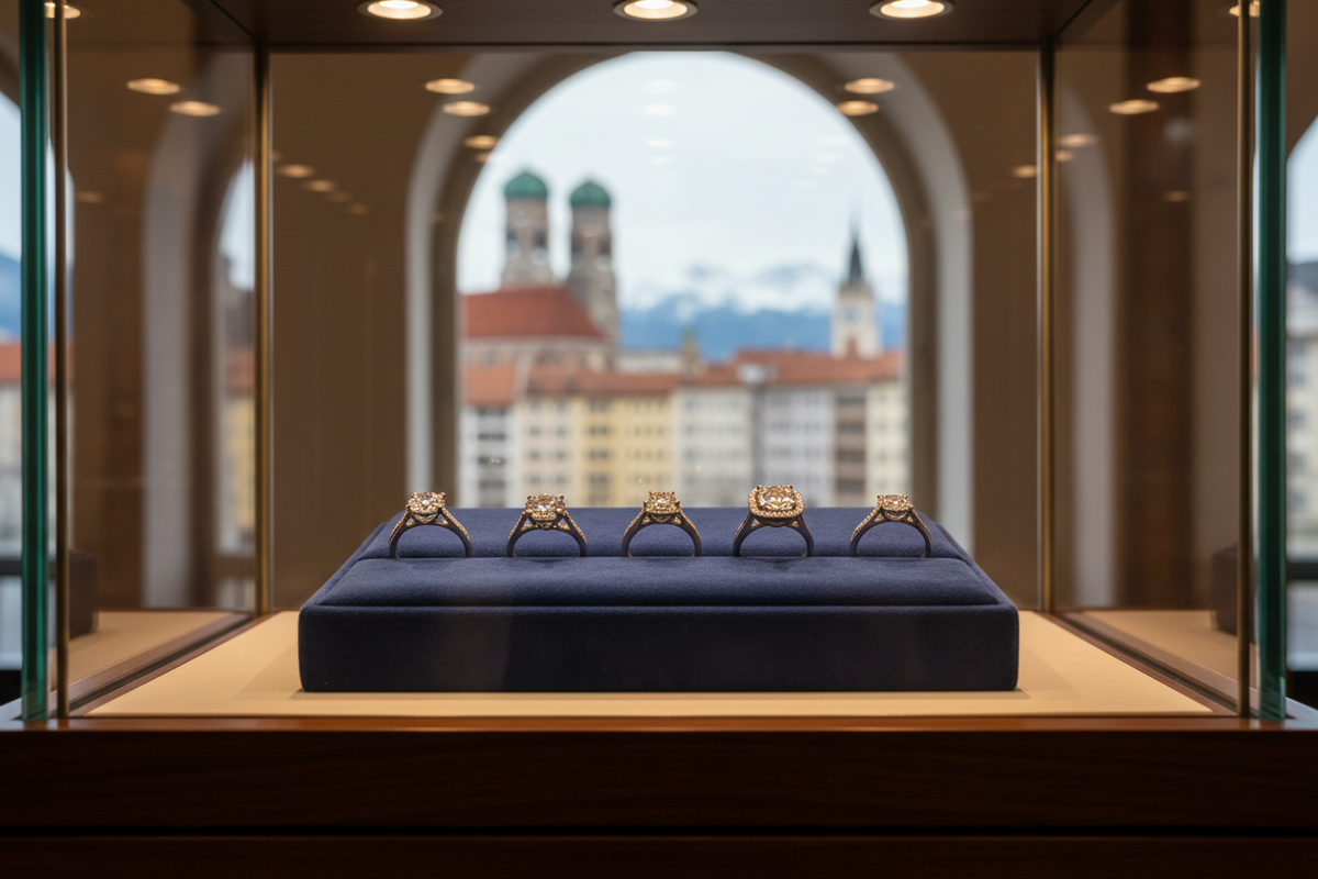 Which brands of engagement rings are particularly popular in Germany a